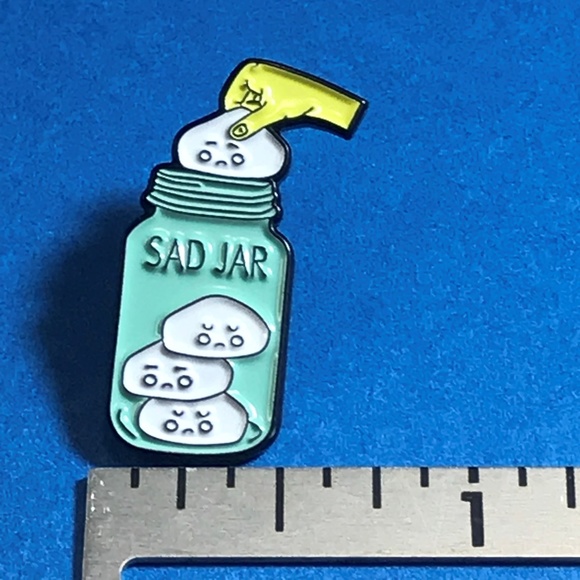 Jewelry | Sad Jar Enamel Pin Brooch Backpack Pin | Poshmark
